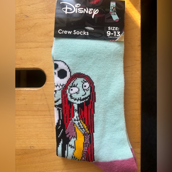 Disney | Underwear & Socks | Disney Crew Socks Jack And Sally | Poshmark